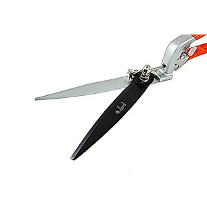 Q-yard QY-741F Flower Bed and Grass Shear - Extra Sharp Garden Hand Pruners, Easier Cutting, Comfortable Ergonomic, Less Effort - Gardening Scissors for Men & Women , Orange