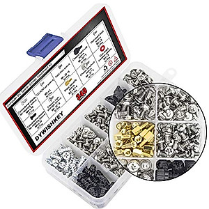 DYWISHKEY Computer Screws Standoffs Set Assortment Kit, 340 PCS