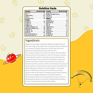 Earth's Best Organic Baby Formula for Babies 0-12 Months, Powdered Dairy Infant Formula with Iron, Omega-3 DHA, and Omega-6 ARA, 21 oz Formula Container