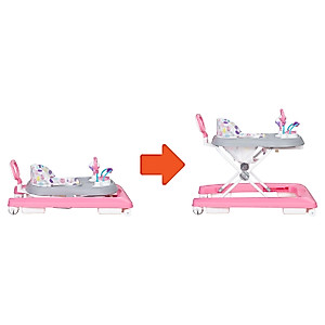 Smart Steps PLUS 2-in-1 Walker with Deluxe Toys, Orbits Pink
