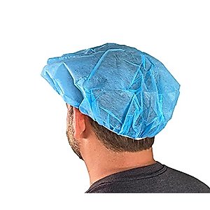 Old South Trading Disposable Bouffant Cap - Hair Net - Hair Nets for Food Service - Surgical Caps for Women and Men - 24 in - 50 Pack