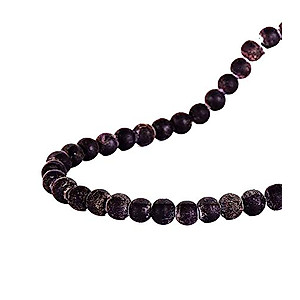 Shaligram Mala Unique and Rare Collection 8mm for Both Purpose One can Wear or for Worshipping 108 Real Shaligram Stones Beads