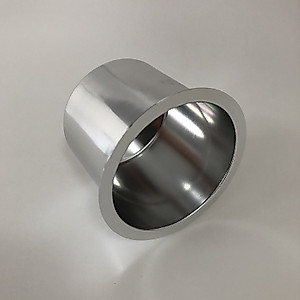 Yuanhe Aluminum Jumbo Cup Holder - 1 Pack Silver Poker Table Cup Holder Insert for Casino Game Table Sofa Boats Pontoon Marine Bench Desk RV Cars & Trucks