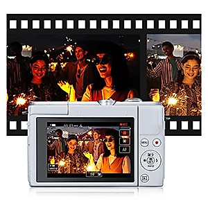 Camera EOS M200 Micro SLR Digital Camera Home Travel HD Camera Digital Camera (Color : W)