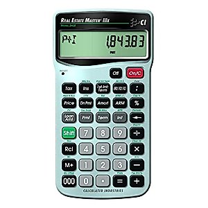 Calculated Industries 3405 Real Estate Master IIIx Residential Real Estate Finance Calculator | Clearly-Labeled Function Keys | Simplest Operation | Solves Payments, Amortizations, ARMs, Combos, More