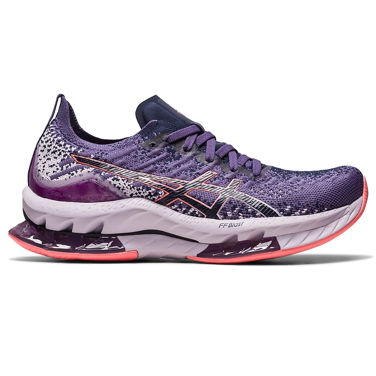 ASICS Women's Gel-Kinsei Blast Running Shoes, 8.5, Dusty Purple/Papaya