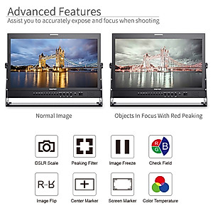 SEETEC P215-9HSD-192 21.5 Inch Broadcast Production LCD Monitor 3G SDI 4K HDMI Input and Output IPS Full HD 1920x1080