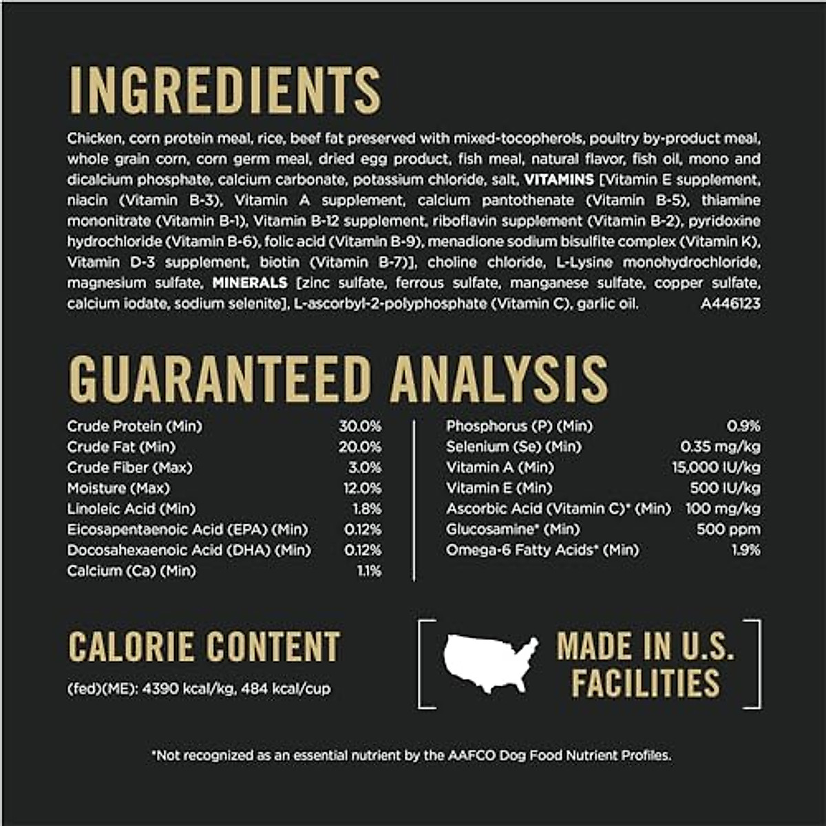 Purina Pro Plan High Calorie, High Protein Dry Dog Food, 30/20 Chicken & Rice Formula - 18 lb. Bag