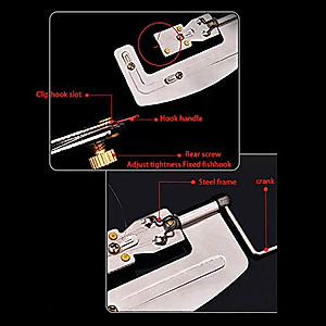 Comimark 2Pcs Stainless Steel Semi-Automatic Fishing Hook Line Tier Tie Binding