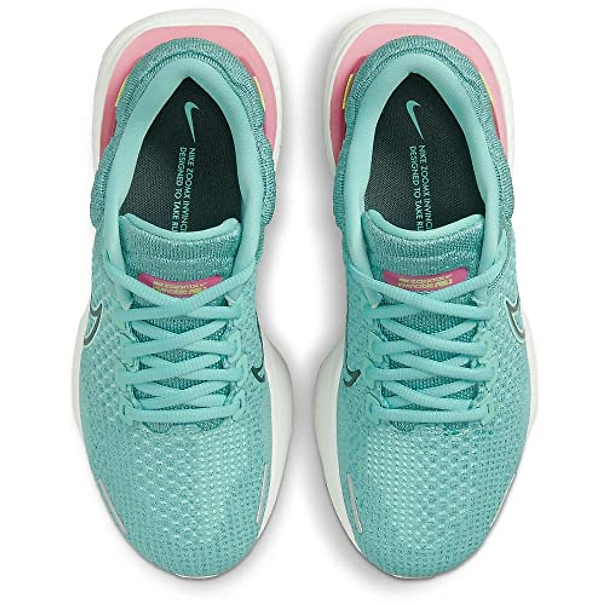 Nike Women's ZoomX Invincible Run FK 2 (Washed Teal/Pink Prime/Barely, us_Footwear_Size_System, Adult, Women, Numeric, Medium, Numeric_8_Point_5)