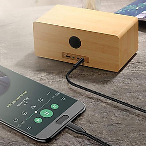 Aux Cable USB-C to 3.5mm Audio Cord Car Stereo Aux-in Adapter Speaker Jack Wire Compatible with LG Stylo 6 - V20 - V30 - V35 ThinQ - V40 ThinQ - V50 ThinQ 5G - V60 ThinQ 5G - Velvet