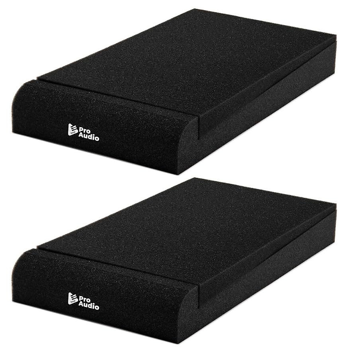 JBL 104-BT Compact Desktop Reference Bluetooth Monitors (Pair) Bundle with Isolation Pads and Hosa HSS-005 1/4-Inch TRS Cables (4 Items)