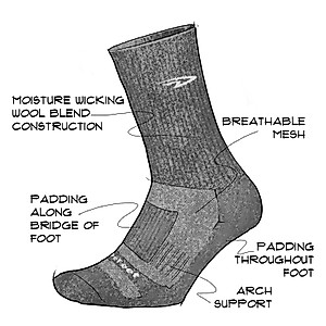 DEFEET - Woolie Boolie 4" Quarter Merino Wool Sock - (Charcoal) - Cycling, Running, Everyday Sock (2-Pack)