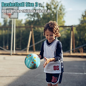 Senston Kids Basketball Size 3, Mini Basketball Toddlers Basketball Ball for Girls Boy, Gifts for Kids…