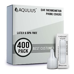 400 Pack of Ear Thermometer Covers Disposable (Universal Fit - Medical Grade) Compatible with All Braun Thermoscan & Phillips Ear Thermometers - Bulk Refill Pack of 400