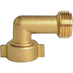 Hydro Master Garden Hose Elbow with Solid Brass 90 Degree 3/4" FHT x 3/4" MHT
