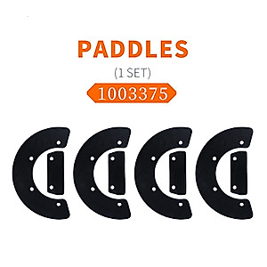 BOSFLAG 1003375 Paddles with 23161-952-771 Belt 22431-727-013 Belt Replaces Honda 1003391, 72521-730-003, 72552-730-003 for Honda hs35 Snowblower Parts, Honda HS35 Paddles, Honda HS35A Paddles