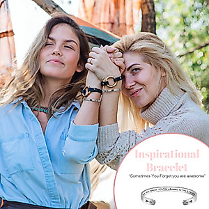 Birthday Gifts For Women, Unique Christmas Gifts for Her Best Friends Mom Grandma Sister Wife, Happy Women Birthday Gift Baskets - Funny Female Wine Tumbler Candle Bracelet Mirror Greeting Card