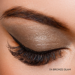 Ruby Kisses Eye Shadow Stick – Crème Eyeshadow Makeup Multi-Stick, Long-Lasting Pearl Shimmer Crayon, Metallic Glitter Eyeliner, Highlighter Eyeshadow Pencil, Sharpener Included (Bronze Glam)