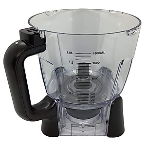 Replacement 64oz (8 Cup) Food Processor Bowl Only for Ninja Ninja BL680 BL680A BL681A BL682 BN801 BN805 BL910 Auto-iQ Duo Blender, Read
