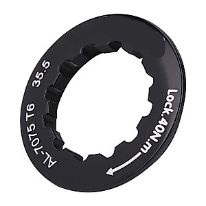 Dilwe Bike Flywheel Ring Cover, Ultra-Light Compact Cassette Lock Cover for Mountain Road Bikes (Black)