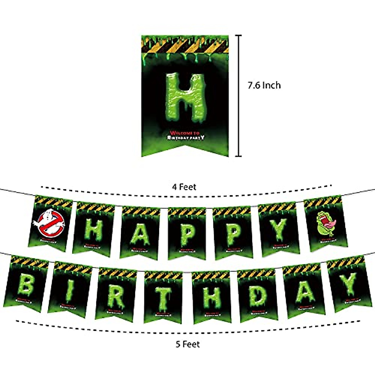 Ghost party supplies birthday, Ghost party supplies Set includes ghost happy birthday banner, ghost cake topper, ghost balloons, ghost party decorations for ghost birhtday themed party