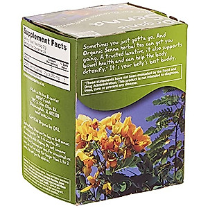 NOW Foods, Certified Organic Senna Tea, Caffeine Free, Relieving, Non-GMO, Premium Unbleached Tea Bags with No-Staples Design, 24-Count (Pack of 2)