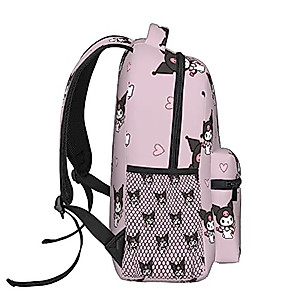 Zqiyhre Kuro Backpack Print Cartoon Small Laptop Backpack School Backpack for Teens