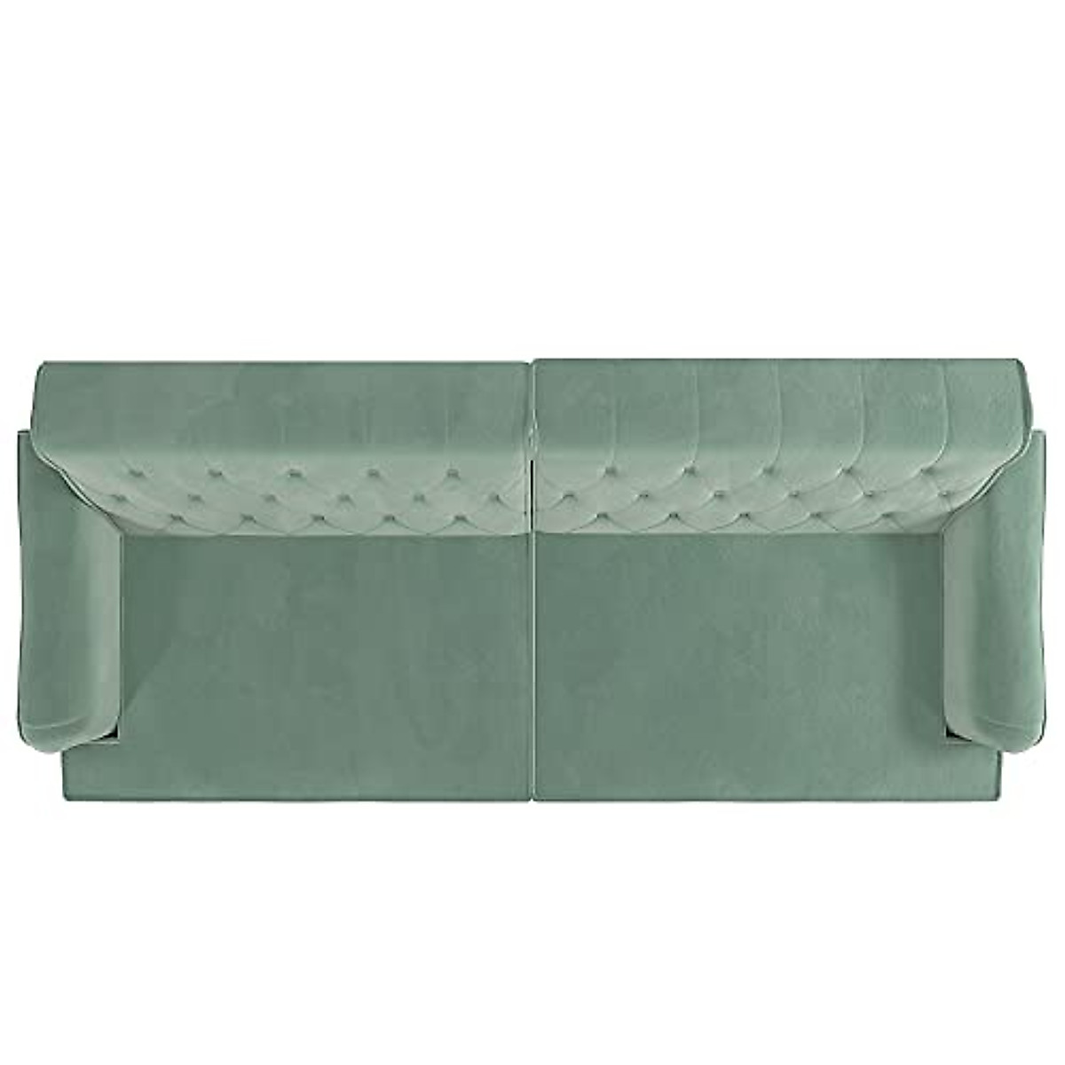 Mr. Kate Stella Vintage Convertible Sofa Bed Futon, Teal Velvet