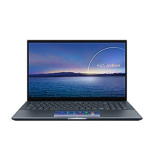 ASUS ZenBook 15 Ultra-Slim Laptop, 15”FHD Touch Display, Intel Core i7-10750H, GeForce GTX 1650 Ti, 16GB RAM, 1TB SSD, Innovative ScreenPad 2.0, Thunderbolt 3, Windows 10 Pro, Pine Grey, UX535LI-XH77T