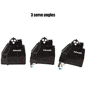 AnEssOil Tennis Ball Machine Tennis Ball Tosser Adjustable&Portable w/Oscillation Ball Launcher Tennis Serving Machine Accurate&Efficient Feed Machine Plug in/Batteries 30 Balls for Adults Children