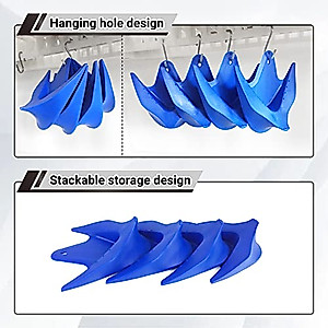 HOXWELL Hose Guide for Car Wash Tool, Durable Plastic Wash Hose for Car Detailer, Prevent Hose Stucking Under Tires (4 Packs Blue)