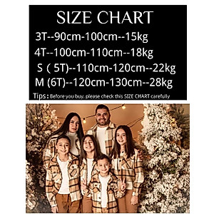 Hooever Girl's Boy's Brushed Plaid Shirts Pockets Button Down Plaid Flannel Shacket (Khaki, 4T)