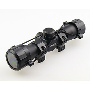 TACFUN - Tactical MIL-DOT Reticle Compact Scope/w Rings