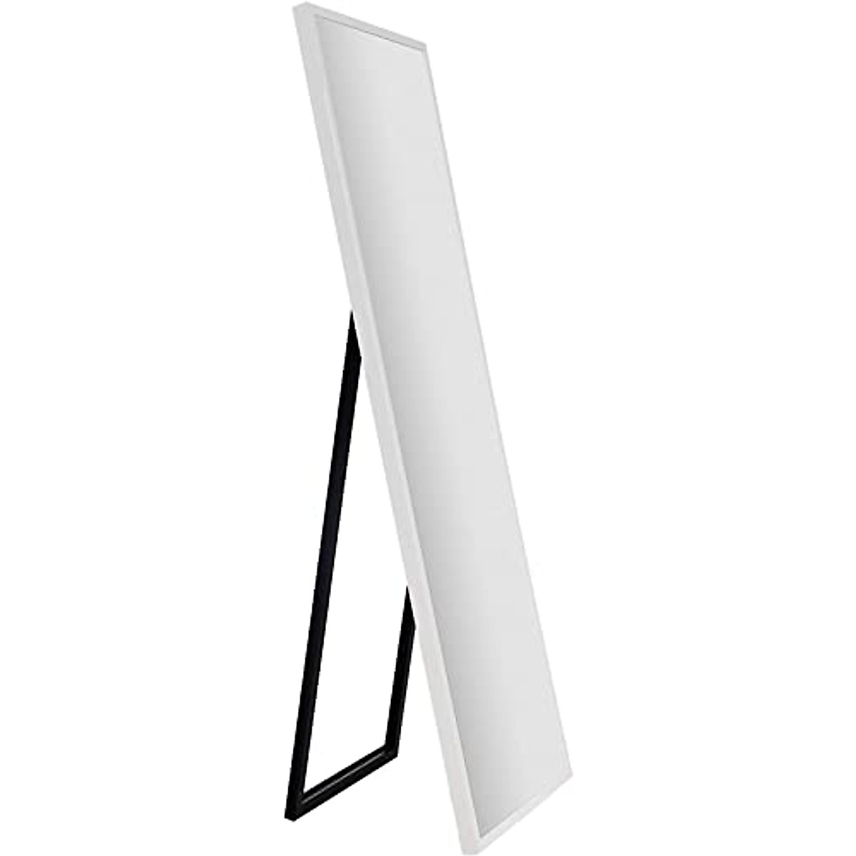 OBIOZZ Bedroom Floor Standing Mirror Framed Floor Free Standing Easel Full Length Mirror 16″ X 57″ W, Quality Material Full-Length Mirror