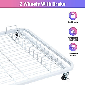 Yeeoy Art Canvas Storage Rack with Caster Wheels, Art Drying Rack Artwork Storage, Drawing Board Storage Rack for Canvas Boards, Frame, Panel, Printed Matter