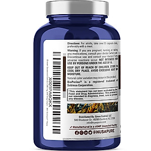 NusaPure Brown Seaweed Extract 6,000 mg - 200 Veggie Capsules - Fucoxanthin (Vegan, Bioperine, Non-GMO, Vegan)