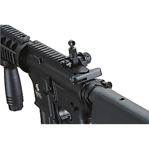 Lancer Tactical RAS CQB MK18 Airsoft AEG Piactinny Rifle w/Nimh Battery & Charger, 1000 Rounds 0.20g 6mm BBS (Color: Black)