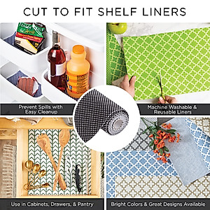 DII Fridge & Shelf Liner Collection Non-Adhesive, Cut to fit, Machine Washable, 12x20, Black Dahlia, 2 Piece