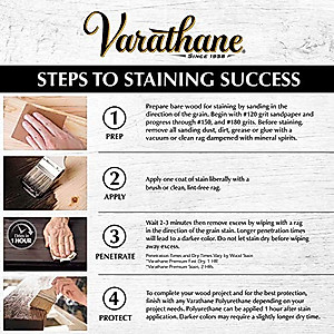 Varathane 262003 Premium Fast Dry Wood Stain, Quart, Golden Oak