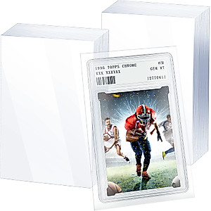 Graded Card Sleeves Resealable Baseball Card Holders Sports Card Sleeves Baseball Cards for Trading Baseball Sports Slab The Gathering Card Sleeves (200 Pieces)