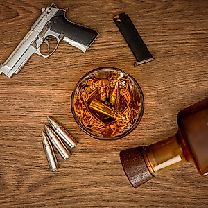 Whiskey Bullet Stones, Stainless Steel Whisky Rocks, Reusable ice cube Metal Ice, Gifts for Men Dad, Christmas Stocking Stuffer, Whiskey Stones Rocks Bullet Shaped Ice Cubes (Standard Packing)