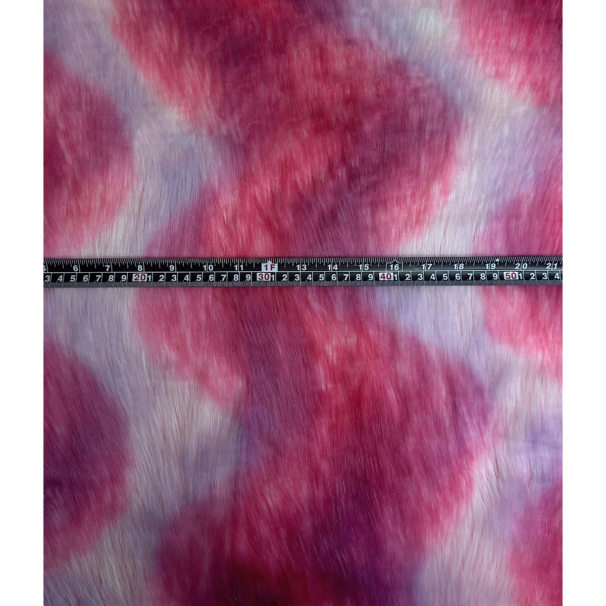 Faux Fur Fabric Shaggy 1.5inch Long Soft Plush (Rainbow Pink Wave) 58" Wide Sold by The Continuous Yard - DIY Projects, Craft Supply, Costume, Decoration, Upholstery, Fur Suits, Furry Paws and Tails