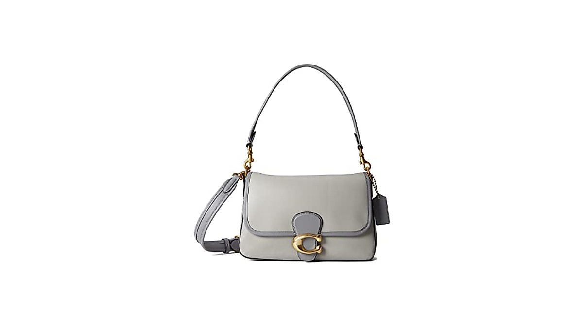 COACH Color-Block Leather Shoulder Bag - Chic & Versatile Accessory