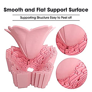 eSUN Matte PLA Filament 1.75mm, Low Density Matte 3D Printer PLA Filament, 1KG Spool 3D Printing Filament for 3D Printers, Peach Pink