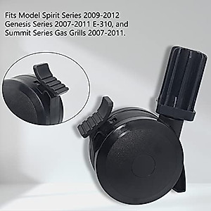 70360 Locking Caster with Insert Compatible with Weber Spirit Series 2009-2012, Genesis 300 Series 2007-2016 and Summit Series 2007-2019 Gas Grills (2 Pack)