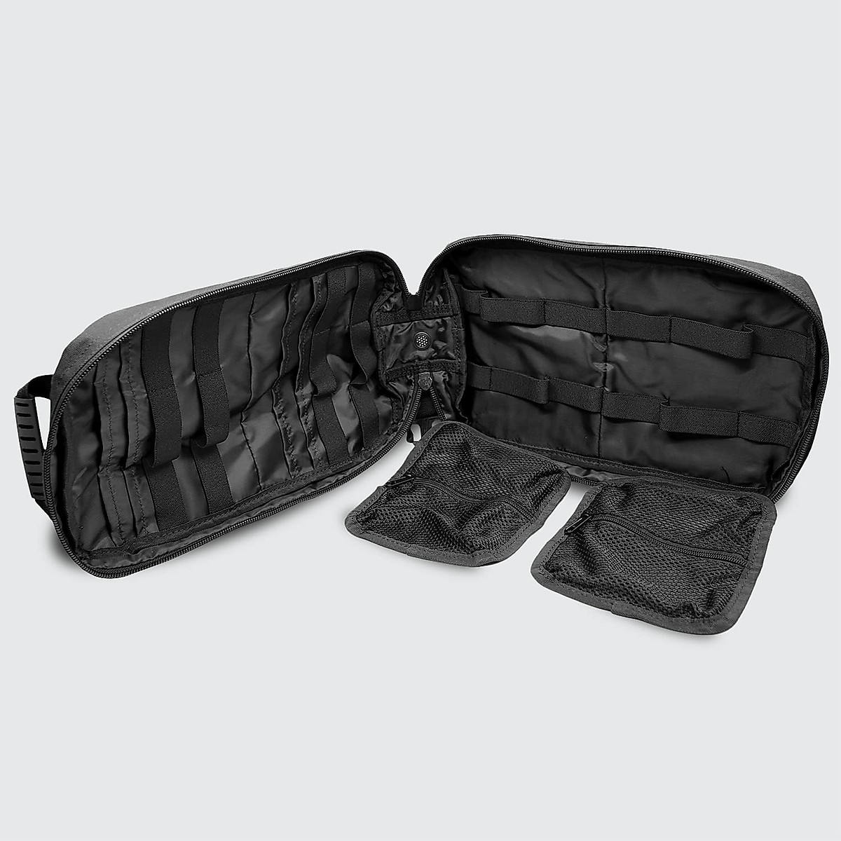 MediTac Large Hawk Type Tactical Trauma Bag Feat. Hook-and-loop Fastener Bag Backpack, MOLLE Bag Rucksack Pack - Black