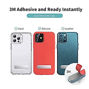 MOMOSI Ultra-Thin Phone Kickstand Attachment Multi-Angle Aluminum Kickstand (Adjustable Angle) Compatible with iPhone 14/14 Plus/14 Pro/14 Pro Max iPhone 13/12 Samsung Galaxy S22/S21 iPad Blue