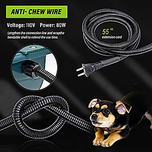 MINYULUA Automatic Heated Dog Water Bowl Large Capacity Livestock Waterer Outdoor Pet Thermal-Bowl Drinking Bowl for Dogs Horse Cattle Cow Goat Pig Animal