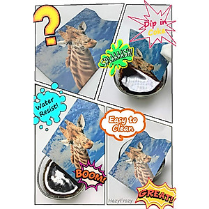 8 RFID Blocking Sleeves, Credit Card Protector, Anti-Theft Credit Card Holder, for Men and Women, Elephant, Zebra, Fox, Giraffe, Hummingbird, Penguin, Alpaca and Piggy Prints